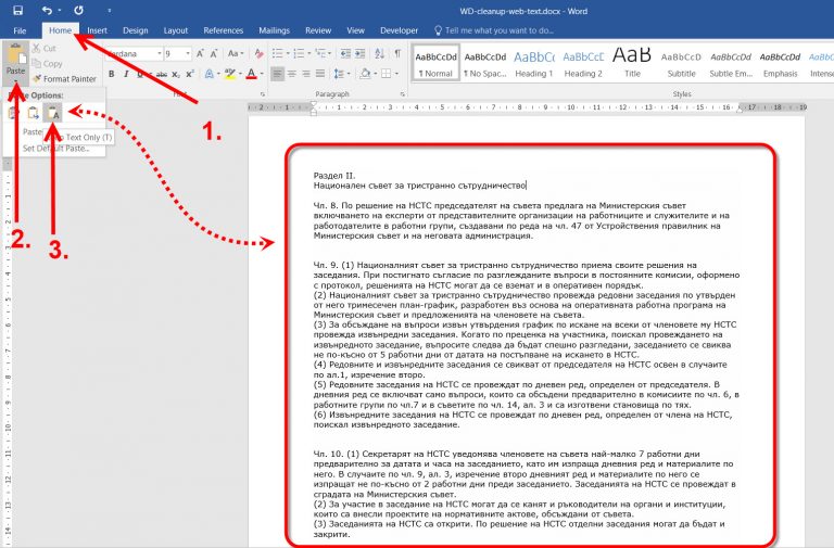 0 WD cleanup web text paste as keep text only 